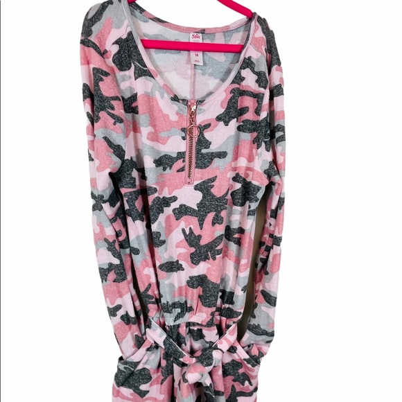 Justice | Bottoms | Justice Pink Camouflage Jumpsuit | Poshmark